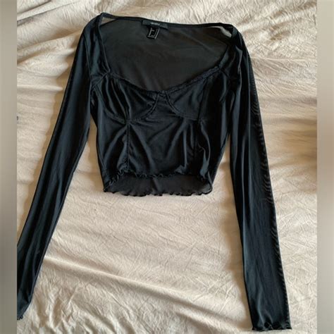 Forever 21 Tops Mesh Lace Corset Top Poshmark