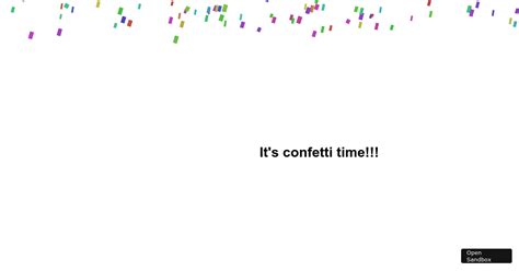 React Raining Confetti Forked Codesandbox