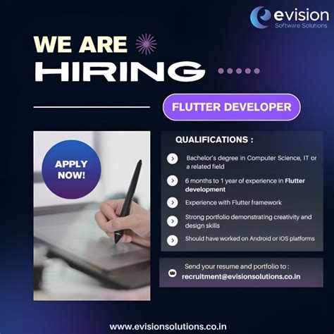 hiring flutterdeveloper flutterjobs mobiledevelopment techjobs