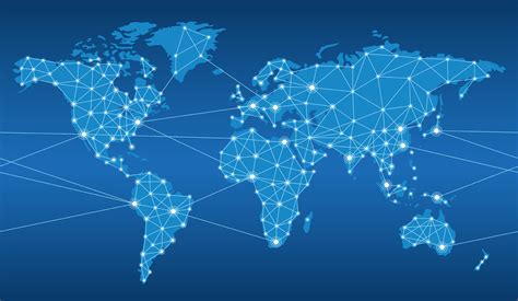 Seamless Map Of The Global Network System 376244 Vector Art At Vecteezy