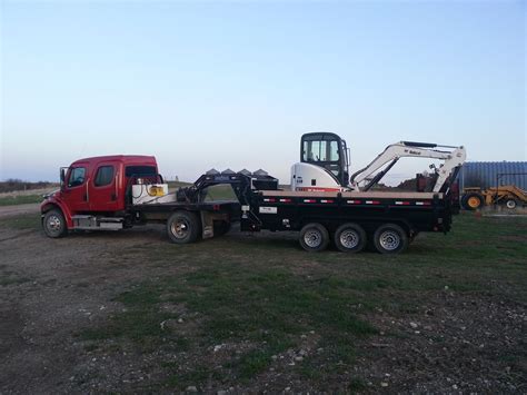 Anyone Towing A Mini Ex In A Dump Trailer Page 2 Ford Truck