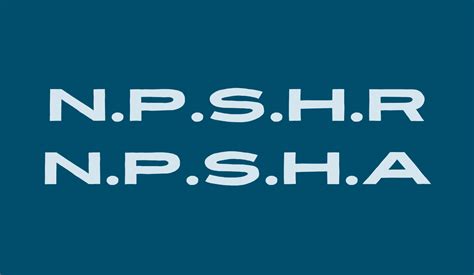 Calculating Npsh Masterflow