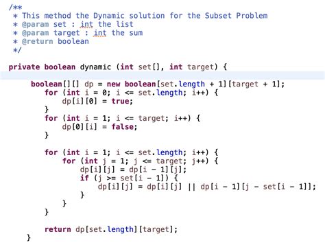 For The Subset Sum Problem I Would Like To See Chegg Com