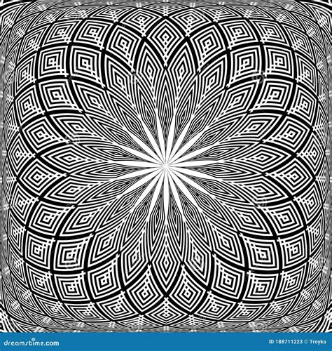 Abstract Geometric 3d Rotation Pattern Decorative Design Stock Vector Illustration Of Decor