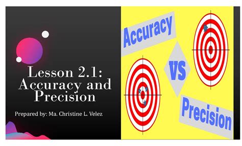 Lesson 2 Accuracy And Precision Lesson 2 Accuracy And Precision Prepared By Ma Christine L