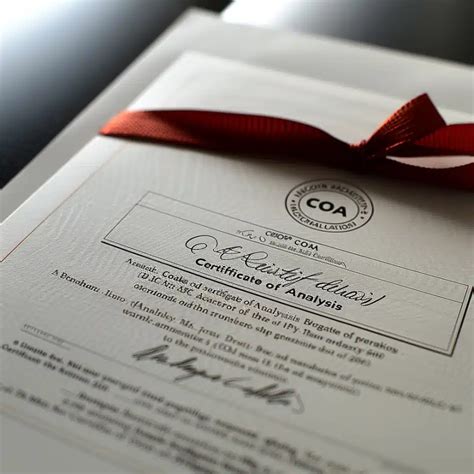 What Is A Certificate Of Analysis Coa Certificate Of Analysis Coa