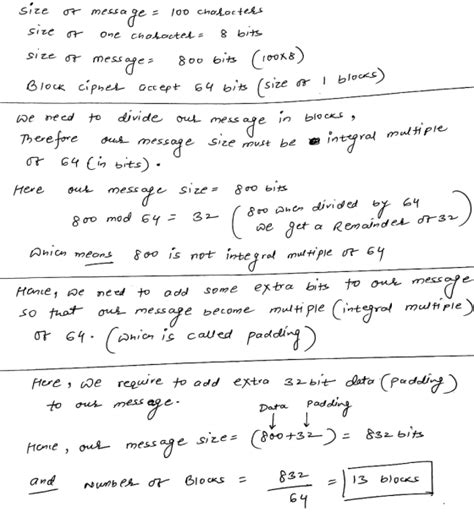 Example 51 How Many Padding Bits Must Be Added To A Message Of 100