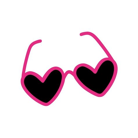 Sunglasses Pink Hearts Glasses For Summer Eyeslasses Heart Shape Flat