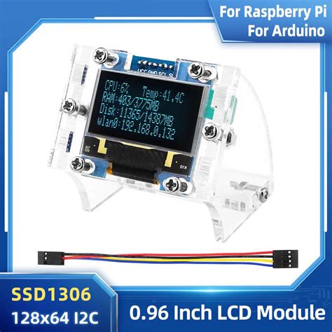 0 96 นิ้ว Oled Ssd1306 I2c Iic Spi Serial 128x64 Lcd 4 Pin Fon Display สําหรับ Arduino Stm32