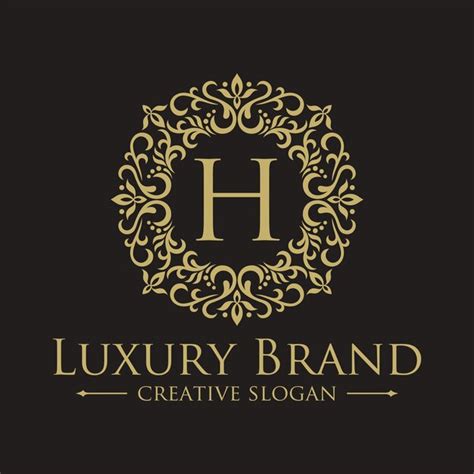 장식 프레임 벡터 템플릿과 골동품 빈티지 로얄 복고풍 럭셔리 로고 프리미엄 벡터