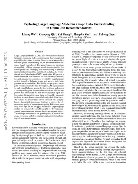 Exploring Large Language Model For Graph Data Understanding Pdf