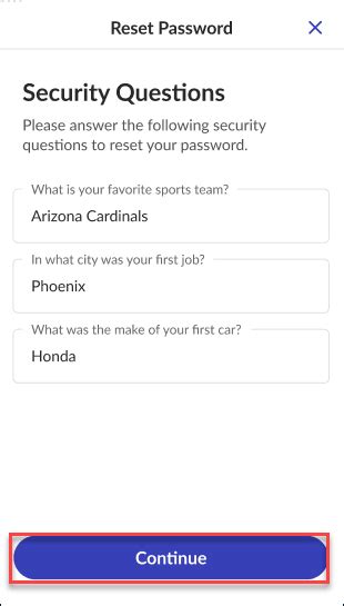 Reset Password In App Unlock Security Question Sandata Technologies