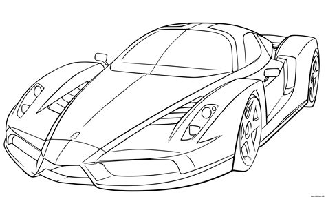 Coloriage Ferrari à Colorier Dessin à Imprimer Cars Coloring Pages