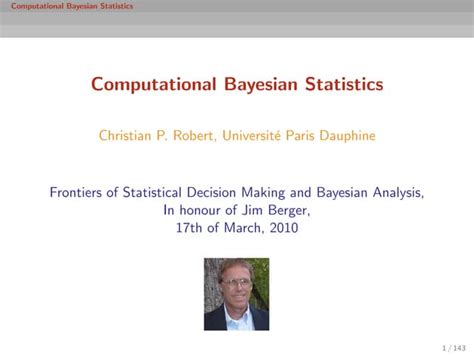 Course On Bayesian Computational Methods Ppt