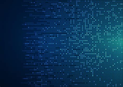 Premium Vector Digital Technology Background Digital Data Square Blue Pattern Pixel Background