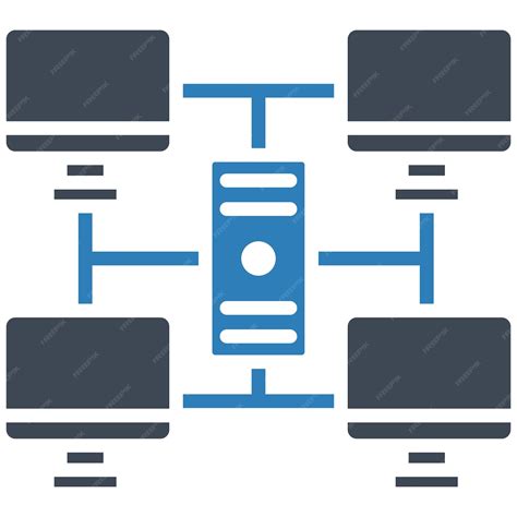 Premium Vector Grid Computing Vector Illustration Style