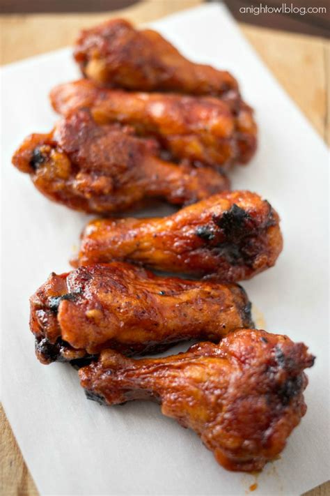 Crispy Baked Honey Bbq Wings A Night Owl Blog