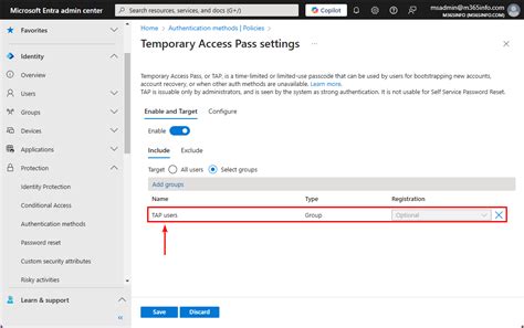 How To Enable Temporary Access Pass In Microsoft Entra Id O365info