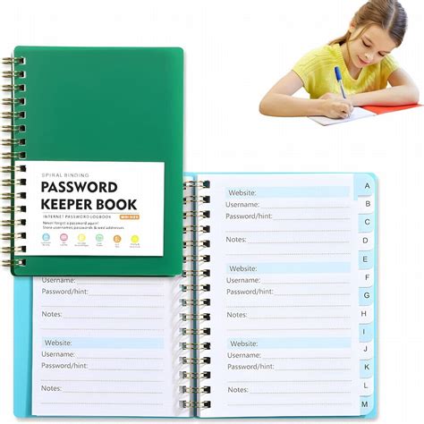 Fattazi Password Book Password Book With Personal Alphabet Label