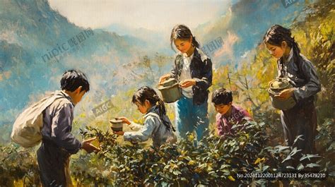 Ai创作图采茶绘画 采茶画 采茶女群像 采茶画面 茶山小女孩 采茶的少女 知青岁月油画 采茶速写 茶山采茶的画 采茶女小品 铜版画风格采茶 采茶少女图 凤凰采茶装饰画 茶文化手工采茶 采新茶的