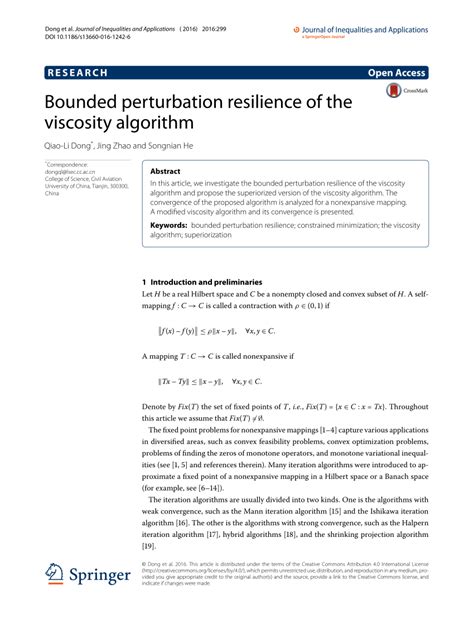 pdf bounded perturbation resilience of the viscosity algorithm