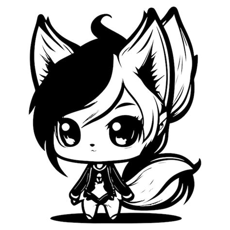 Wolf Girl Anime Drawing