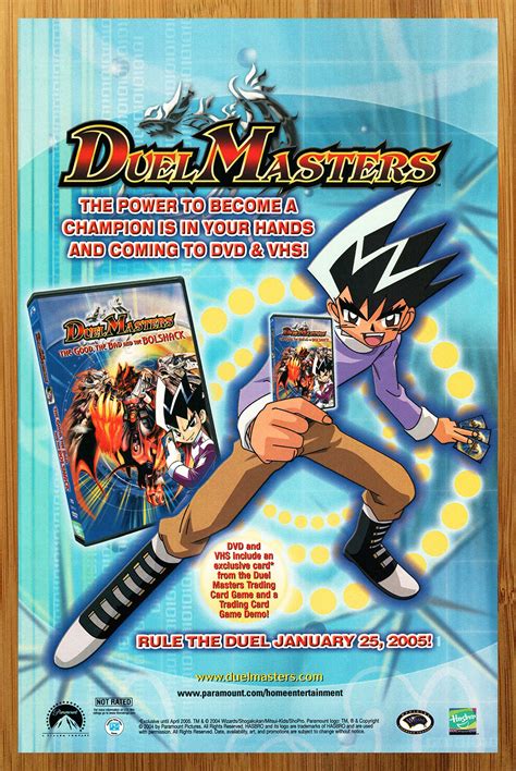 2005 Duel Masters The Good The Bad And The Bolshack Print Ad Poster Dvd