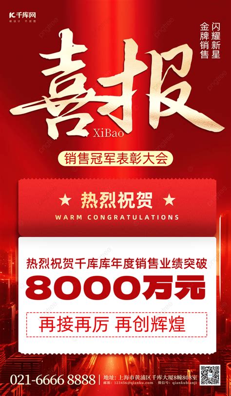 Good News Good News Real Estate Red Simple Advertising Poster Template