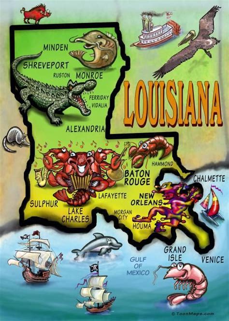 Louisiana Louisiana Louisiana Map New Orleans