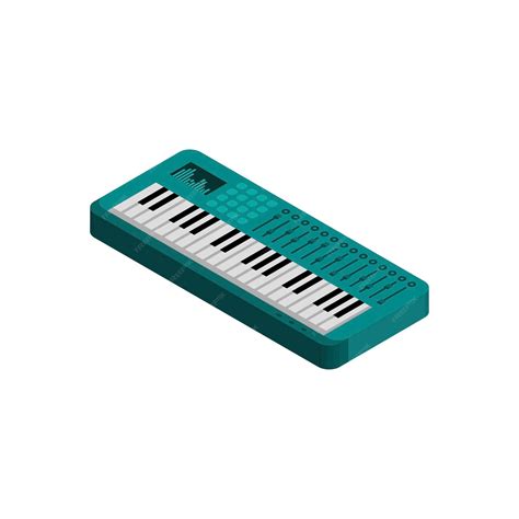 Premium Vector Midi Keyboard Isometric Vector Icon