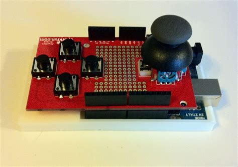 Parametric Arduino Case With Shelf For Sparkfun Joystick Shield By
