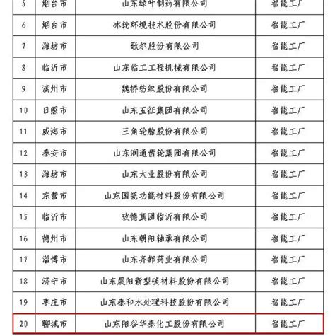 阳谷企业上榜！2021年省级智能制造标杆企业名单公示山东省信息化工业