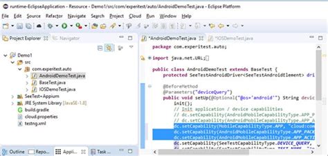 Appium Studio For Eclipse Installing Your Application