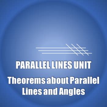 Parallel Lines Theorems About Parallel Lines And Angles Distance Learning