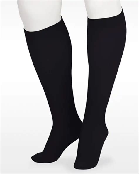 Juzo Soft 2000ad Knee Highs Compression Stockings W Silicone Top Band