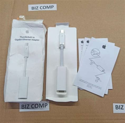 Promo Original Thunderbolt To Lan Gigabit Ethernet Adapter Bergaransi Diskon 23 Di Seller