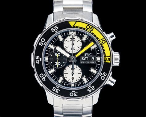 Iwc Iw376701 Aquatimer Chronograph Stainless Steel Black Dial Iw376701