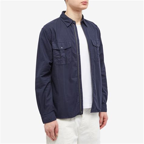 Polo Ralph Lauren Pocket Zip Overshirt Navy End Us