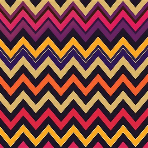 Seamless Zigzag Pattern Vector Illustration Colorful Background