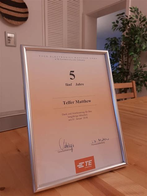 After Over 5 Years At Te Connectivity It Is Finally Time To Say Goodbye And Move To The Next