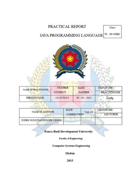 Java Programming Practicum Report Pdf Java Software Platform
