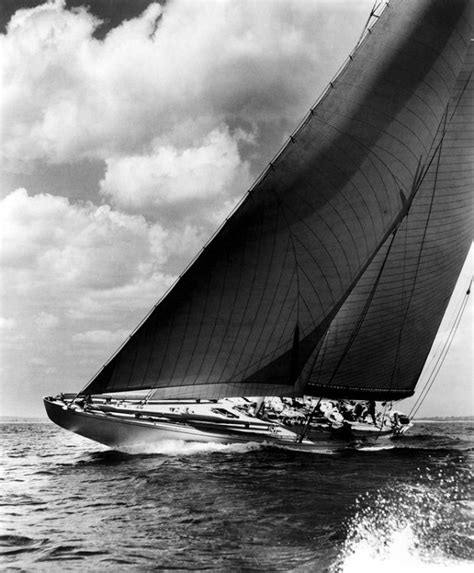 1937 Ranger J Class Sloop Sailing In The Wind