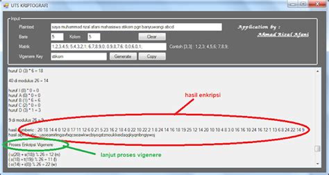 Program Codehill Dan Vigenere Kriptografi Generate Chipertext Soal Uts Contoh Download