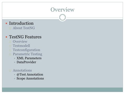 Ppt Testng Powerpoint Presentation Free Download Id9632297