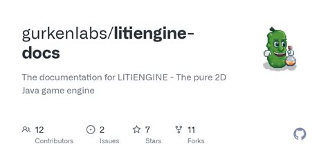 Github Gurkenlabslitiengine Docs The Documentation For Litiengine