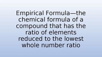 Determining Empirical Formula Steps By Firestarter TPT