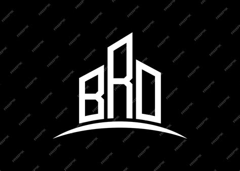 Premium Vector Letter Bro Building Vector Monogram Logo Design