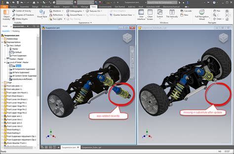 Shrinkwrap Substitute Does Not Show New Components After Updating In An