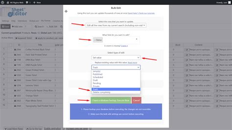 How To Bulk Delete WooCommerce Products WP Sheet Editor