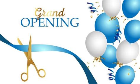 그랜드 오프닝 무료 벡터